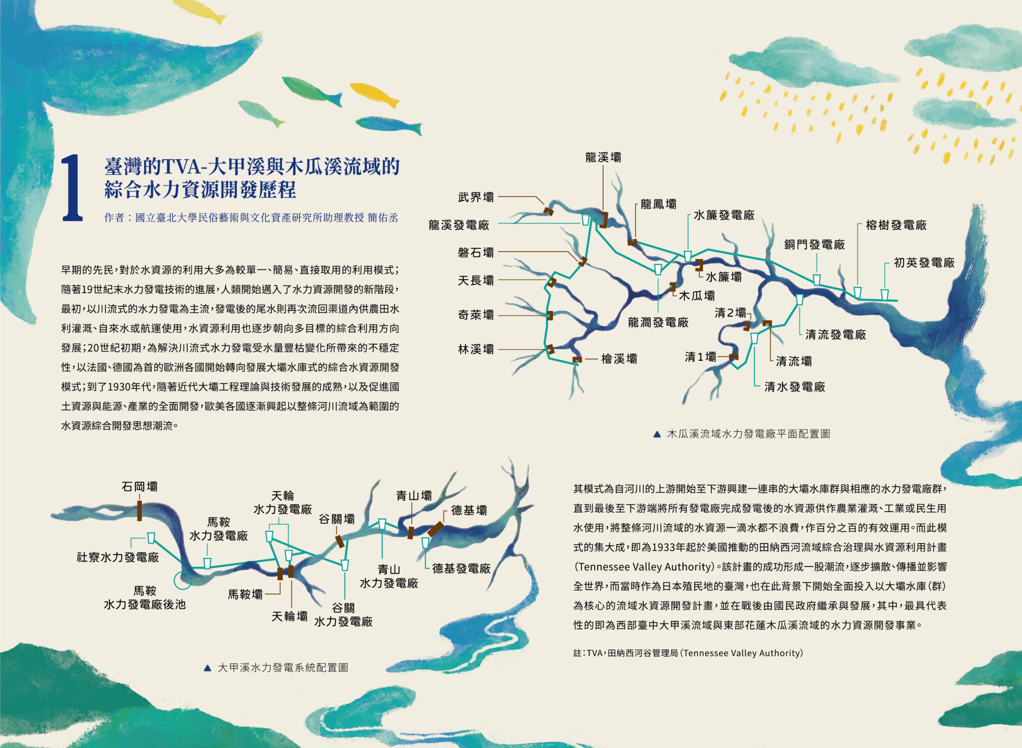 臺灣的TVA——大甲溪與木瓜溪流域的綜合水力資源開發歷程 - 流域學校